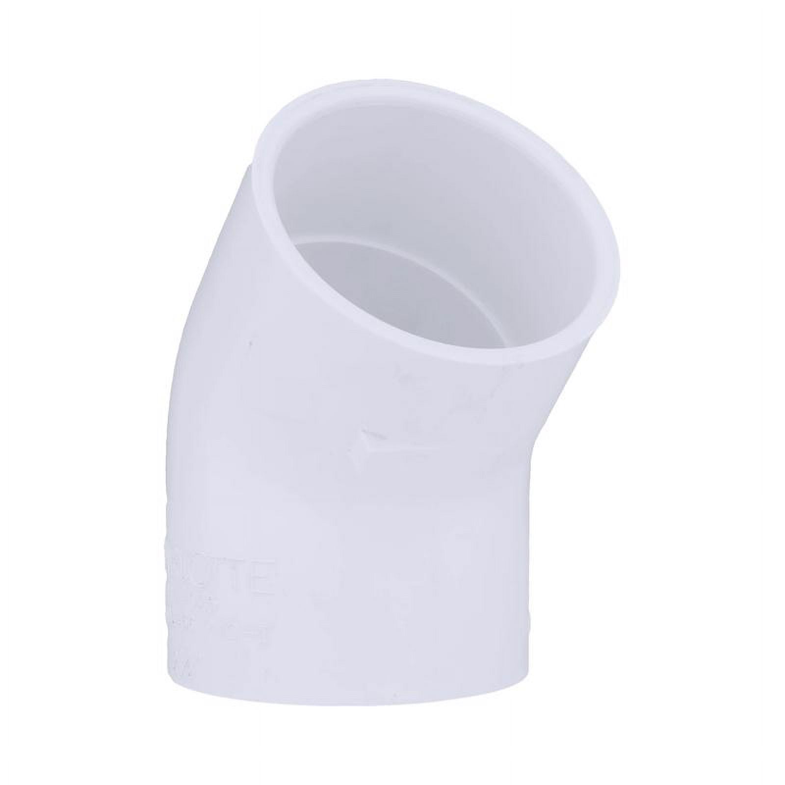 Charlotte Pipe Elbow Sch 40 Pvc 2-1/2 " 45 Deg. White - Walmart.com