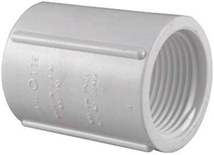 Charlotte Pipe & Found PVC 02102 0500 PVC Schedule 40 Coupling White 1/ ...