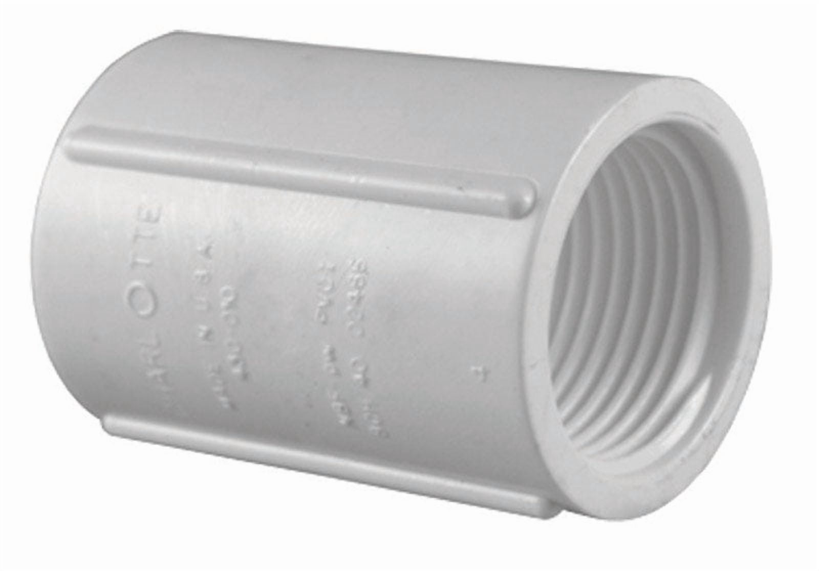 Charlotte Pipe & Found PVC 02102 1000 "Charlotte" Threaded Coupling Sch ...