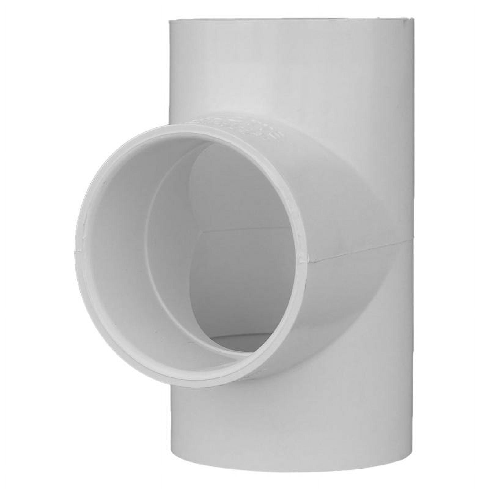 Charlotte Pipe & Found PVC 02400 1600 Schedule 40 Tee, PVC, 2 inch ...