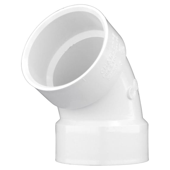 Charlotte Pipe & Found PVC003190800HA Pvc/Dwv 60 Degree Elbow 2 ...