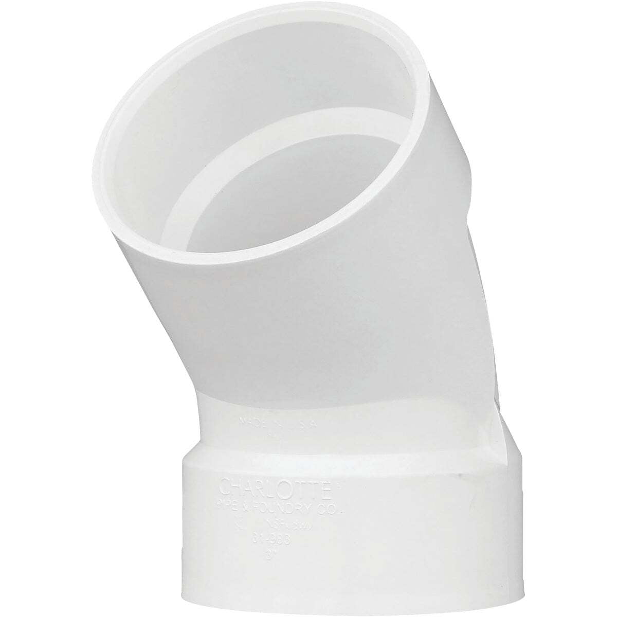 Charlotte Pipe & Found PVC003211200HA Pvc/Dwv 45 Degree Elbow 3 ...