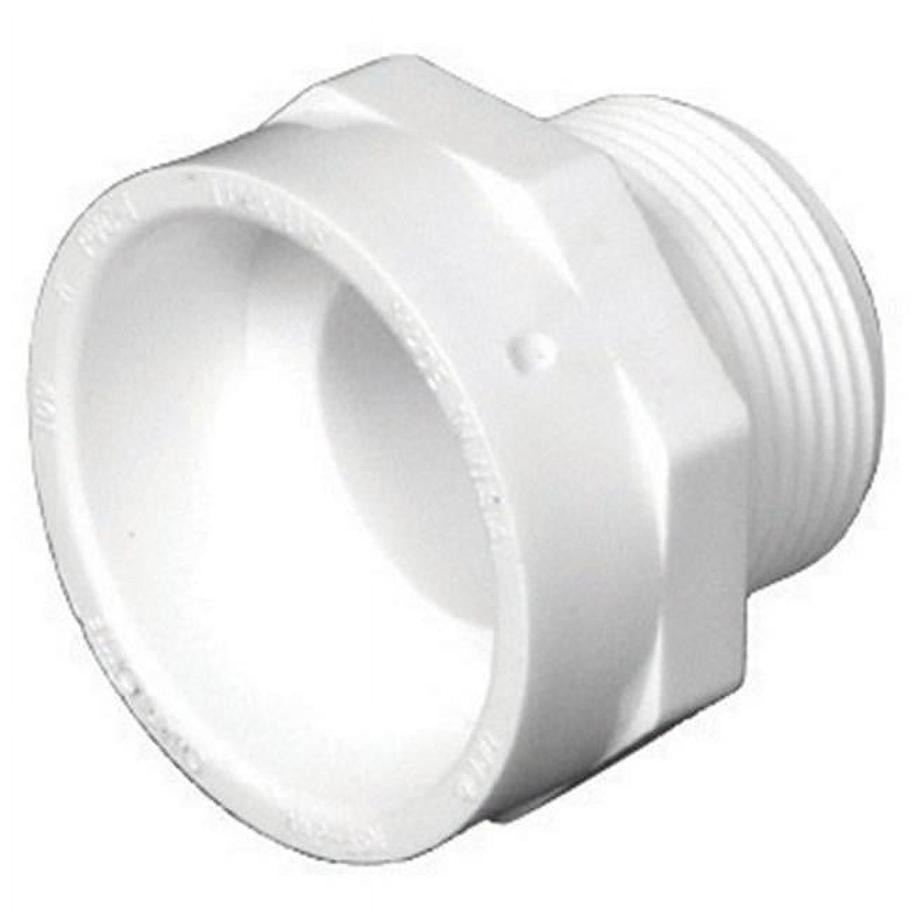 Charlotte Pipe & Foundry PVC001091400HA PVC/DWV Male Adapter, 3 ...