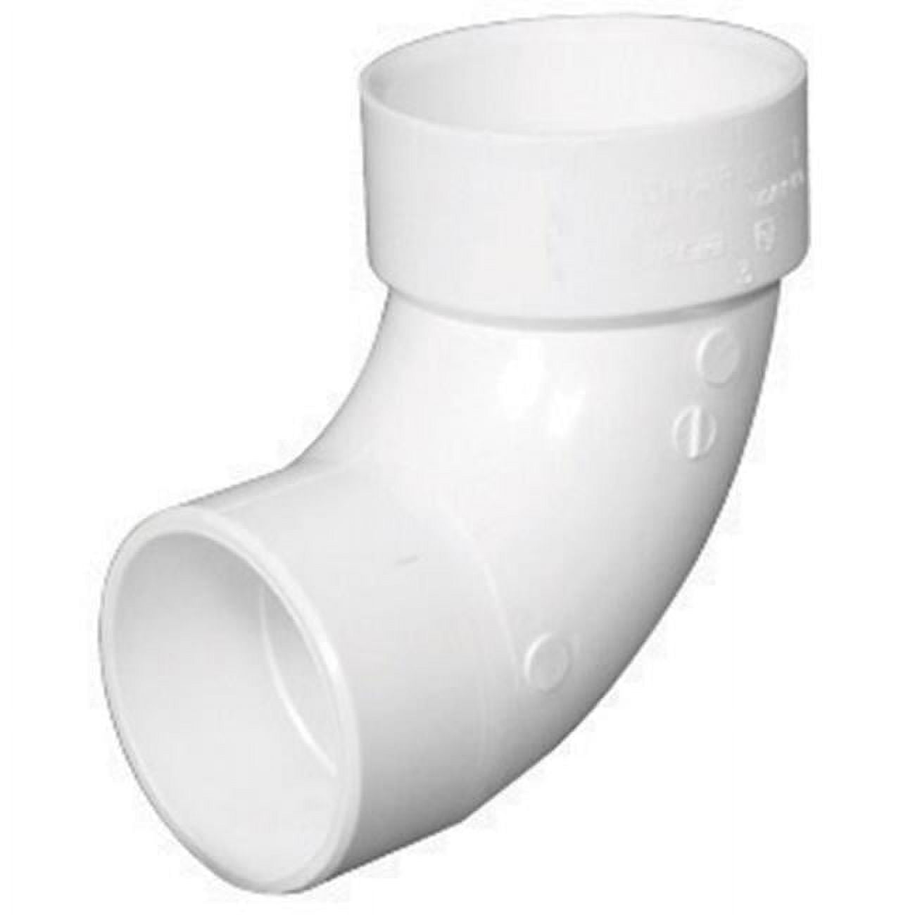 Charlotte Pipe & Foundry PVC003020600HA 90 deg PVC-Dwv Vent Elbow 1.25 ...