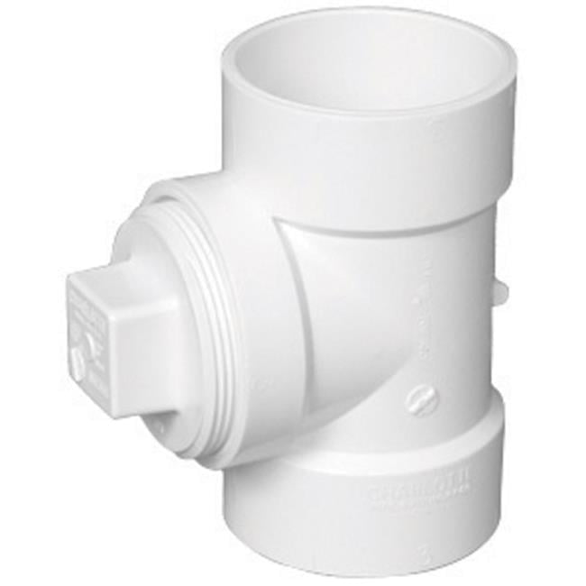 Charlotte Pipe & Foundry PVC00444X1000A PVC-Dwv Cleanout Tee 3 in ...