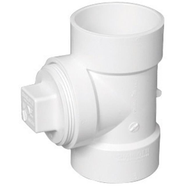 Charlotte Pipe Foundry Pvc00444x1200ha Clean Out Tee 4 In Hxhxfpt