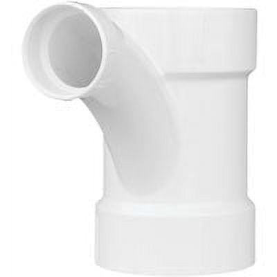 Charlotte Pipe 4 In. X 4 In. X 2 In. Reducing Tee-Wye PVC Tee PVC 00502 ...