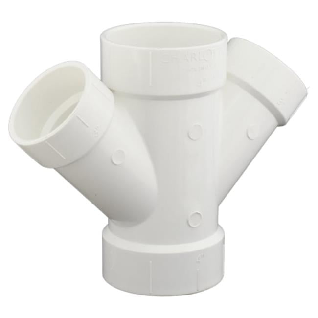 Charlotte Pipe & Foundry PVC006121400HA 4 x 4 x 3 x 3 in. PVC DWV ...