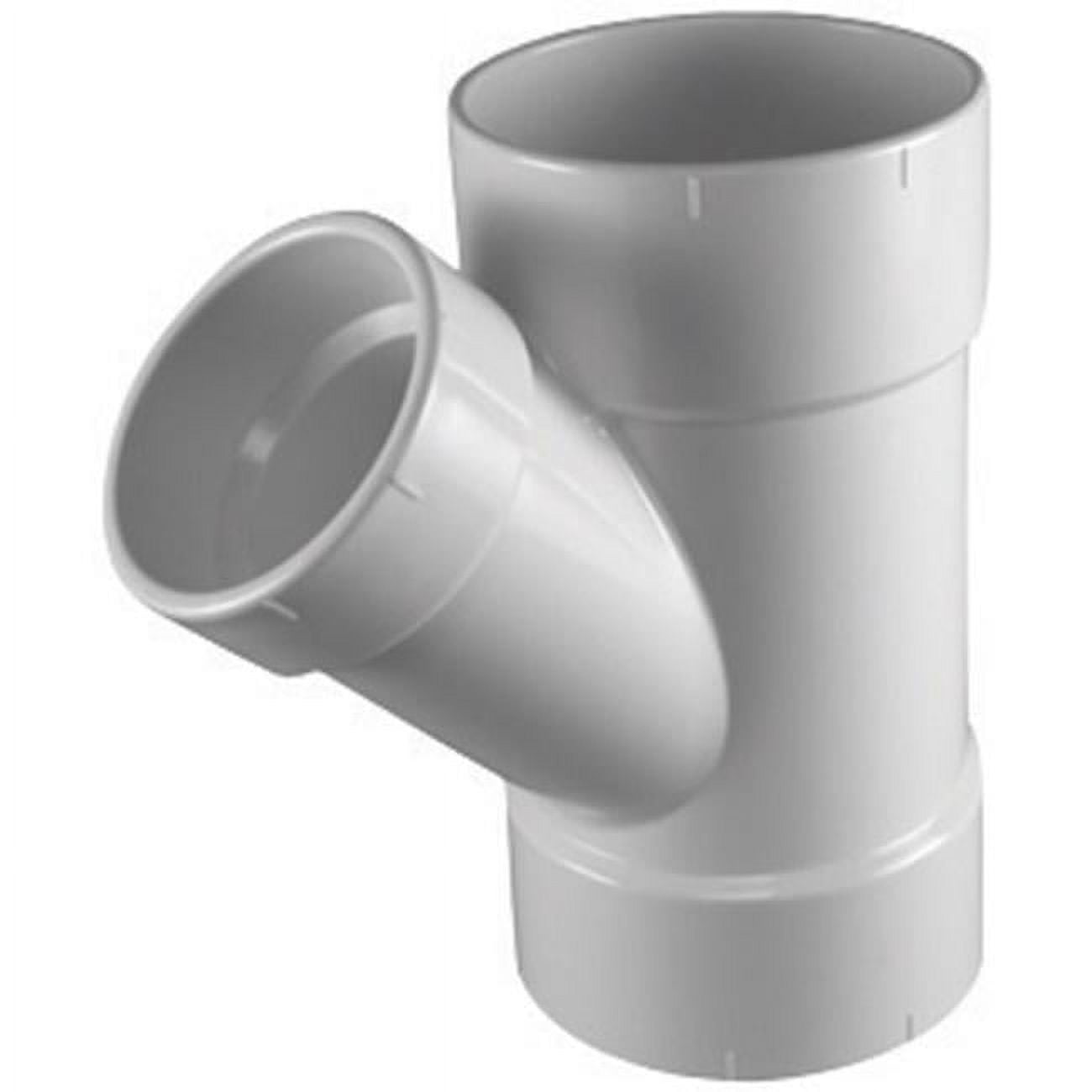 Charlotte Pipe Schedule 30 3 in. Hub X 3 in. D Hub PVC Reducing Wye 1 ...