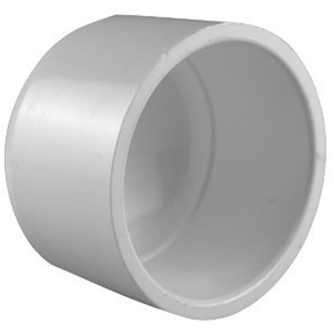 Charlotte Pipe & Foundry PVC021161400 PVC Cap 1.5 in. Slip Schedule 40 ...