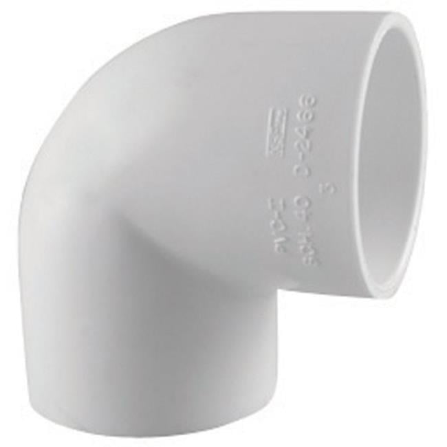 Charlotte Pipe & Foundry PVC023002000 Schedule 40 PVC 90 deg Elbow 4 in ...