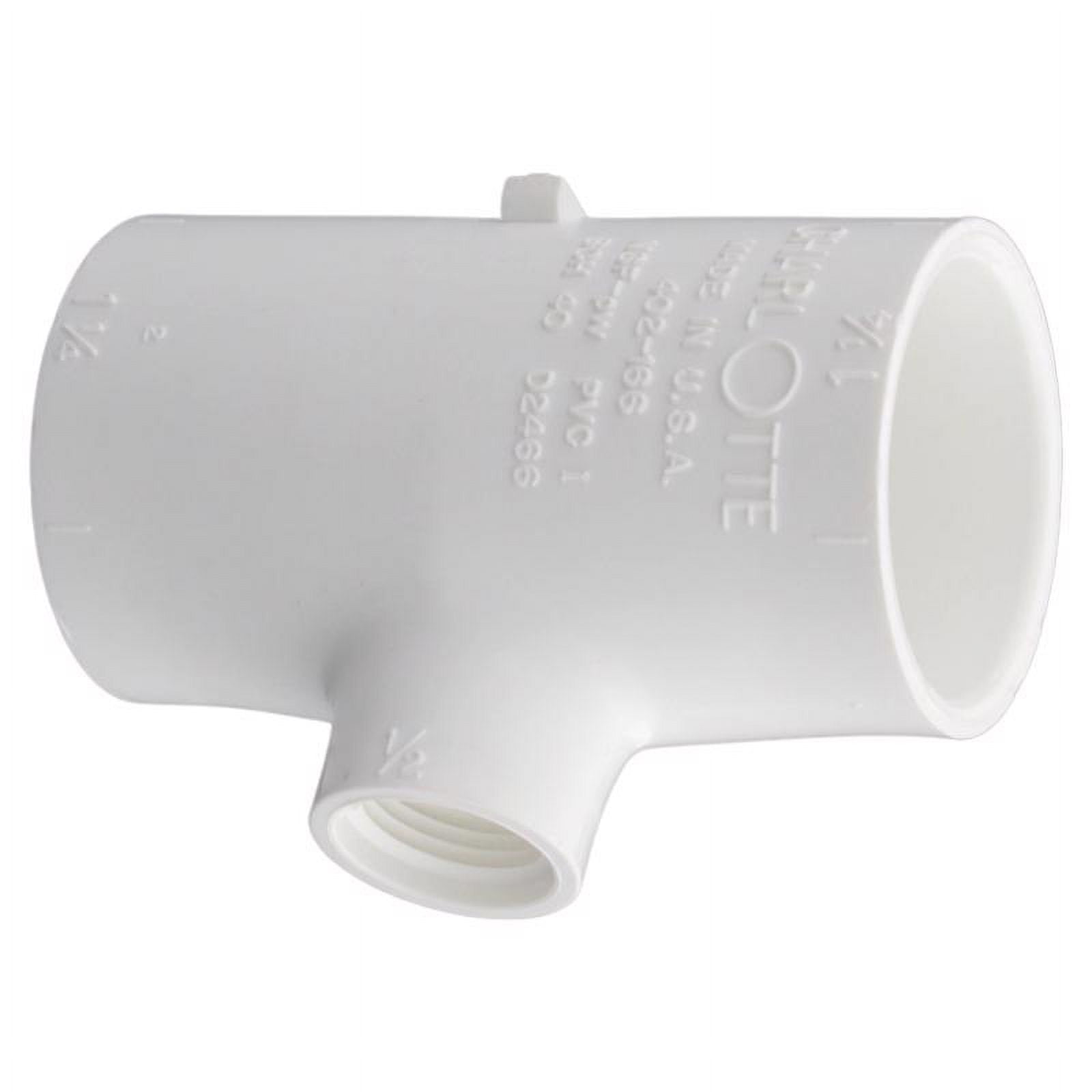 Charlotte Pipe & Foundry PVC024013700 PVC Reducing Tee 1.25 x 1.25 x 0. ...