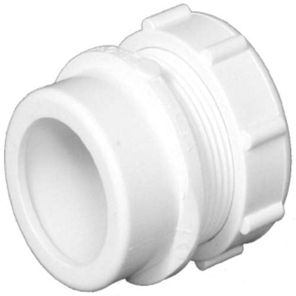 Charlotte Pipe PVC-00103R-0600HA DWV Schedule 40 Male Trap Adapter, 1-1 ...