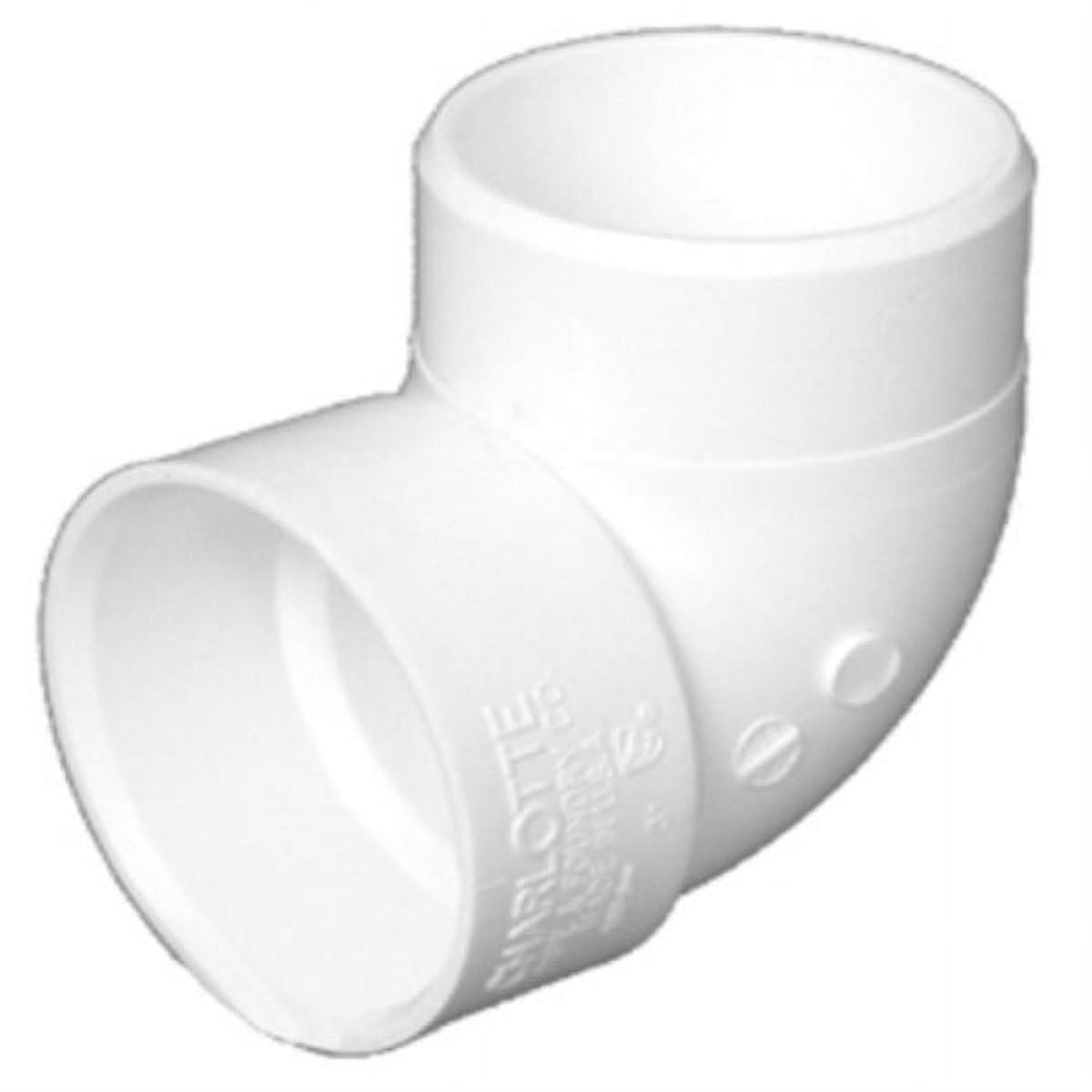 Charlotte Pipe PVC-00333-0600HA PVC DWV 90-Degree Street Vent Elbow, 1 ...
