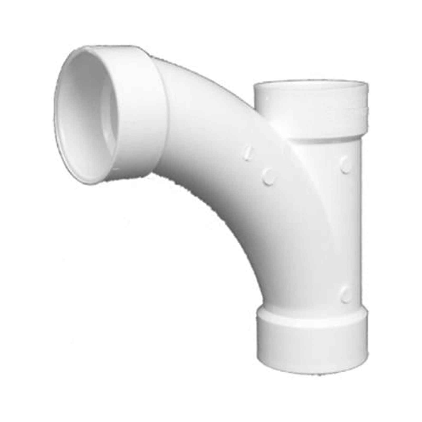 Charlotte Pipe PVC 00501 1200HA Schedule 40 DWV PVC Pipe Fitting, Combination Tee Wye, PVC 4 In ...