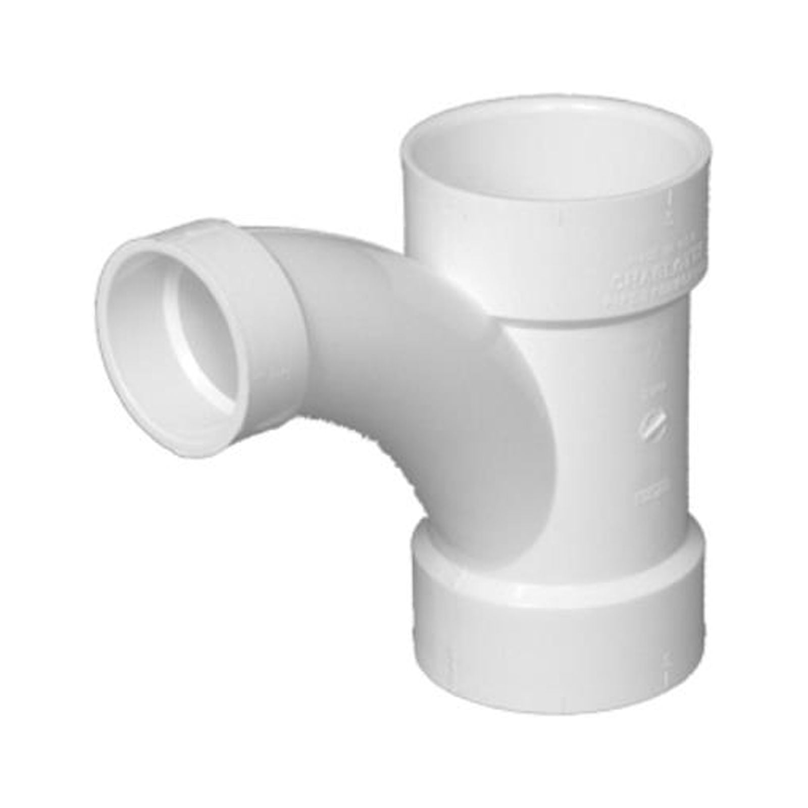 Charlotte Pipe PVC 00502 1400HA Schedule 40 DWVReducing Combination Tee ...