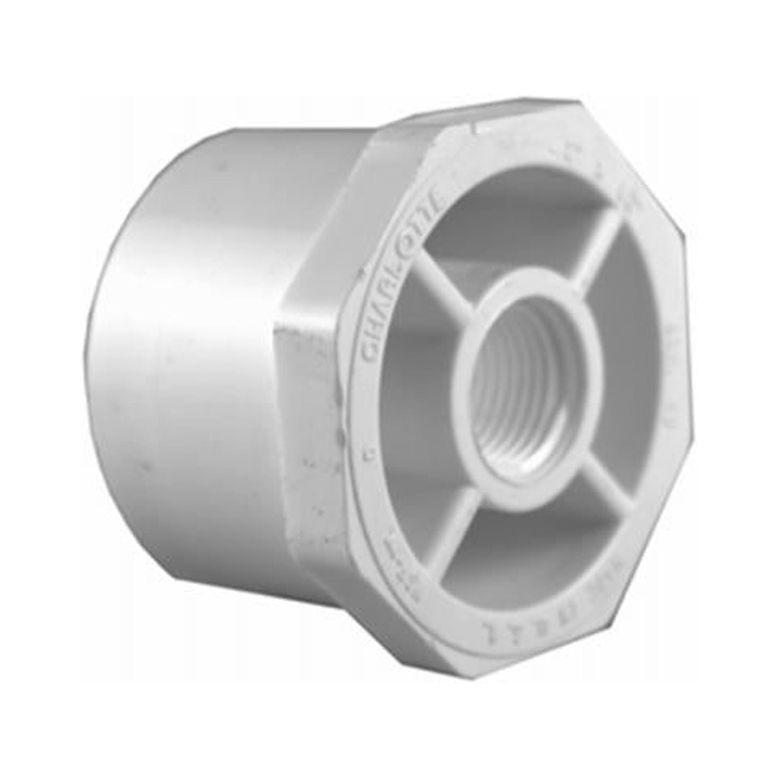 Charlotte Pipe PVC 02108 1800HA Schedule 40 Pipe Reducer Bushing ...