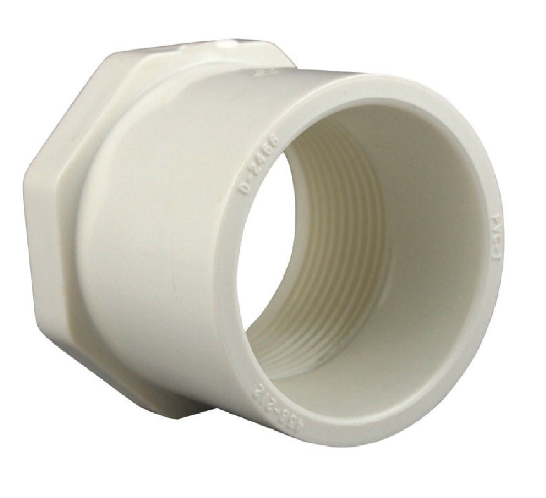 Charlotte Pipe PVC 02108 2600HA PVC Reducer Bushing, White, Each ...