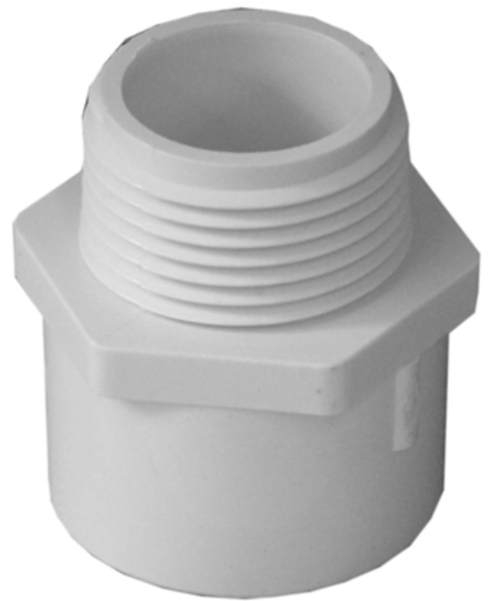 Charlotte Pipe PVC 02109 0800HA Pipe Adapter, White, Each - Walmart.com