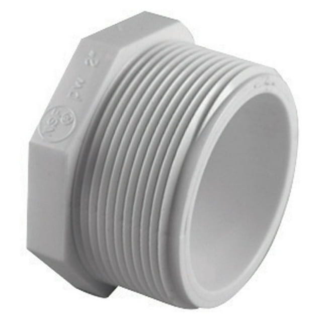 Charlotte Pipe PVC 02113 0600HA Male Pipe Thread Plug, White, Each ...