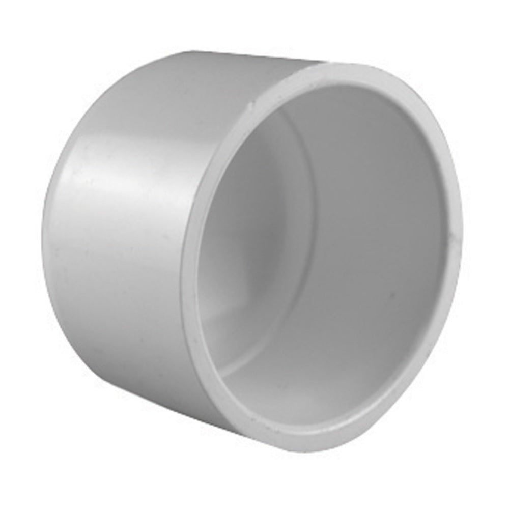 Charlotte Pipe PVC 02116 0600 Schedule 40 Cap, White, Each - Walmart.com