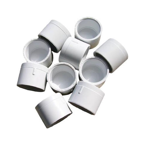 Charlotte Pipe PVC 02116C 1000HA Schedule 40 PVC Slip Cap, 1 In. 10-Pk ...