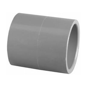 Charlotte Pipe PVC 02100 1800HA Schedule 40 PVC Pressure Coupling, Slip ...