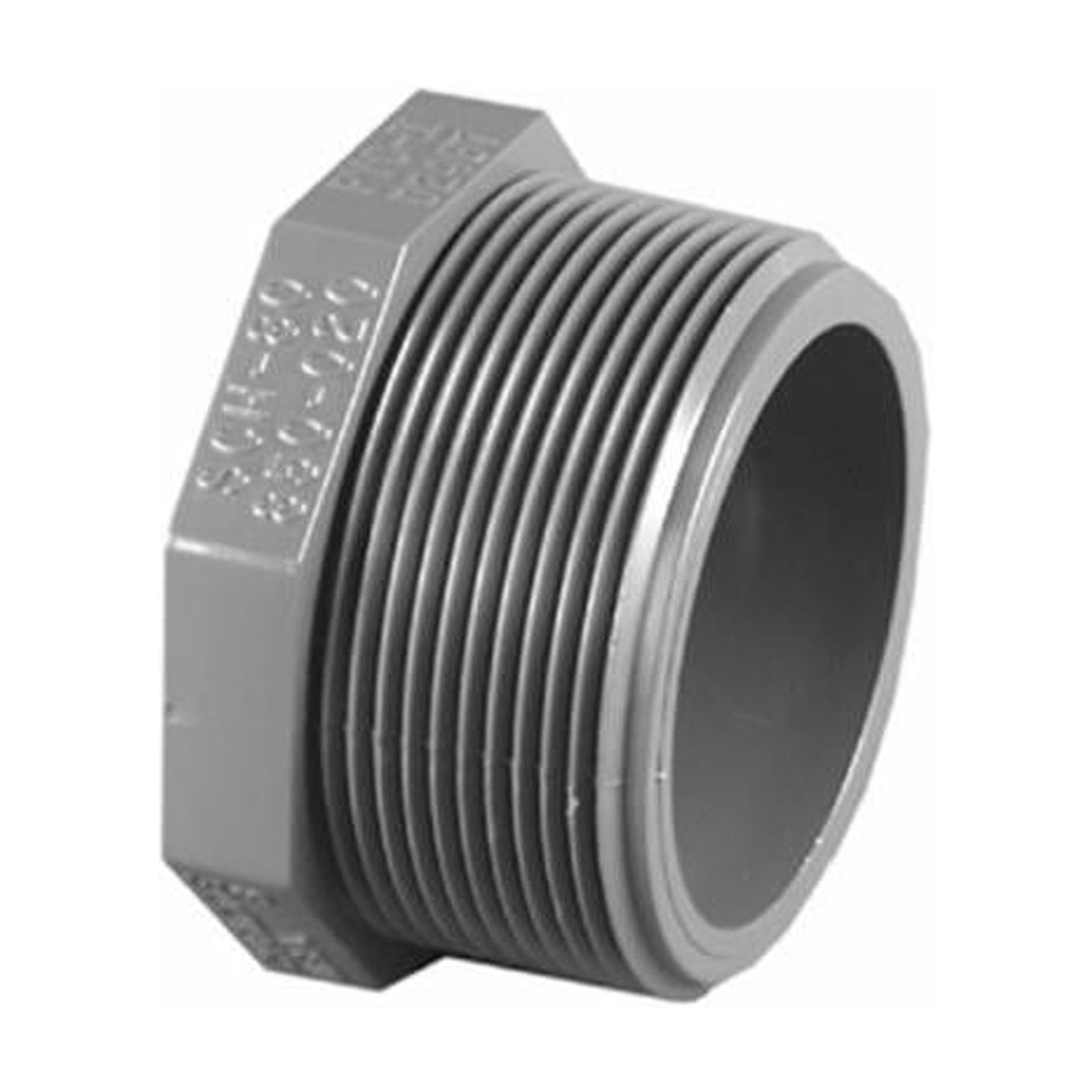 Charlotte Pipe PVC 08113 1200HA Schedule 80 PVC MPT Plug, 3/4 In ...