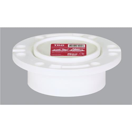 Charlotte Pipe PVC Closet Flange with Knockout 4"HUB K/O CL, Each ...