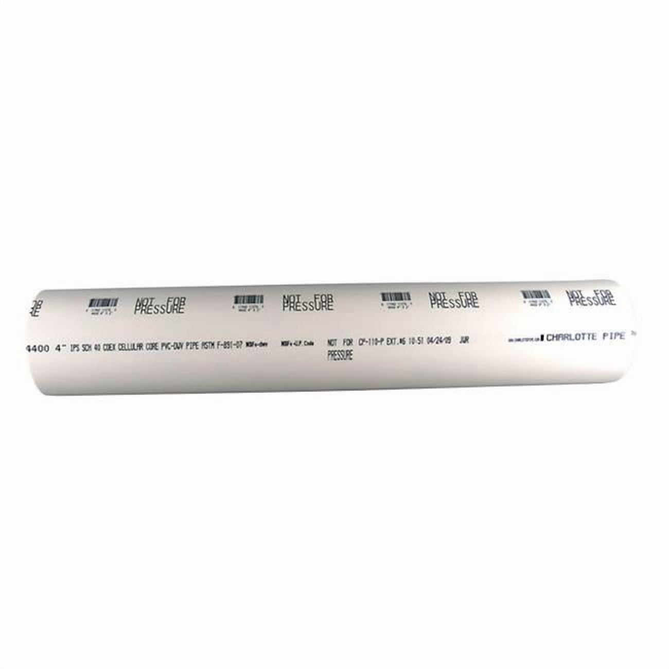 PVC 04300 0200HA PVC Cell Core DWV Pipe, Schedule 40, 3-In. x 2-Ft ...