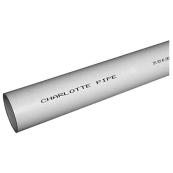 Charlotte Pipe PVC044000600 Schedule 40 DWV PVC Pipe, Foam Core, Plain ...