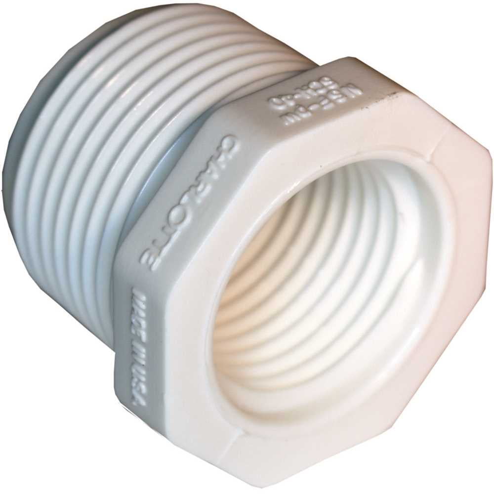 Charlotte Pipe Reducing Bushing 1-1/4 " X 1 " White Pvc Schedule 40 ...