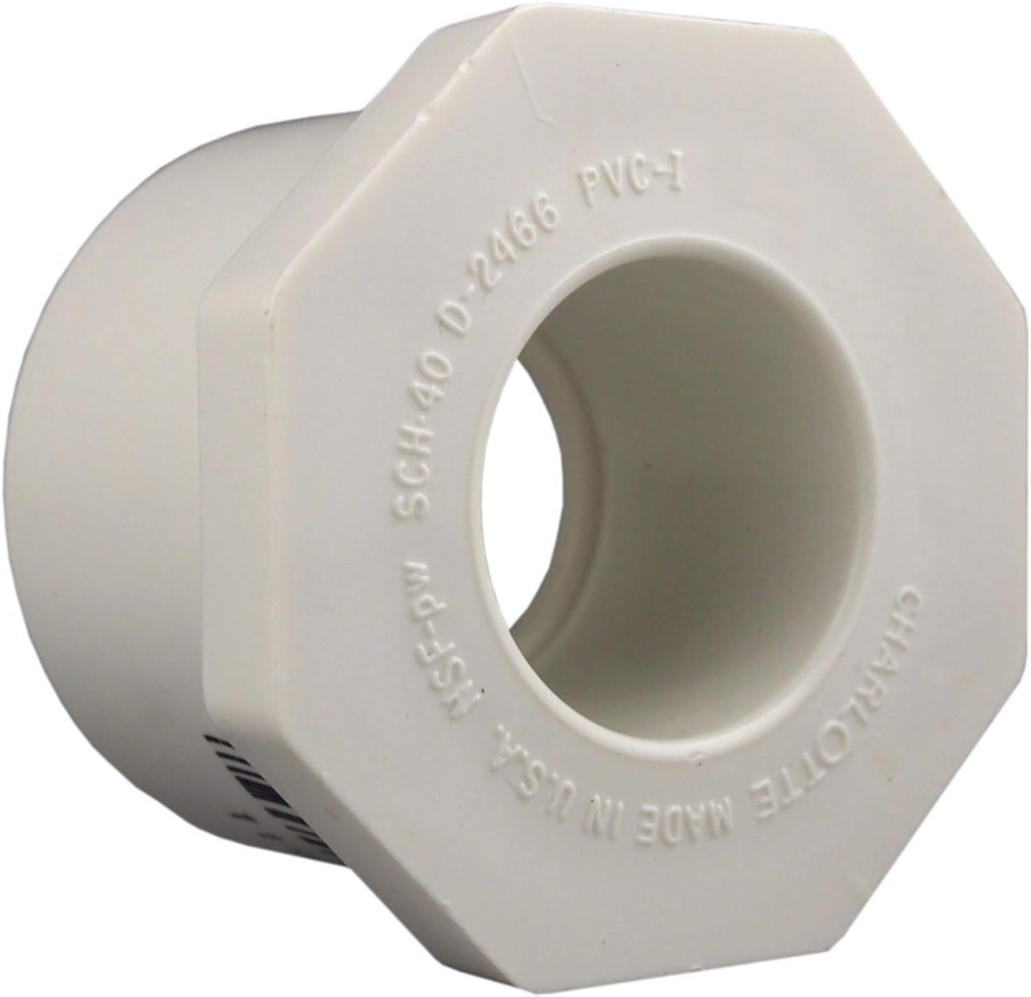Charlotte Pipe Reducing Bushing 1 " X 3/4 " White Pvc Schedule 40 ...