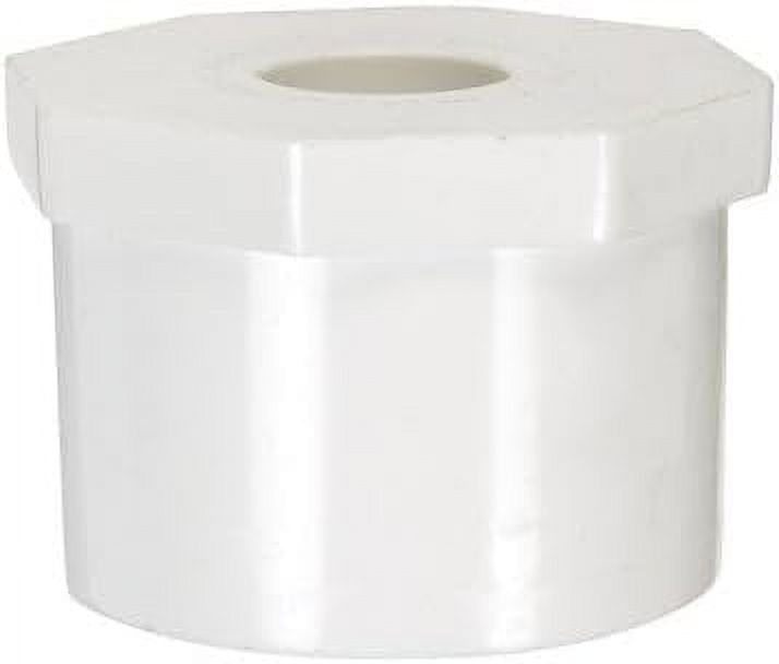 Charlotte Pipe Reducing Bushing 2" X 1/2" White PVC Schedule 40 ...