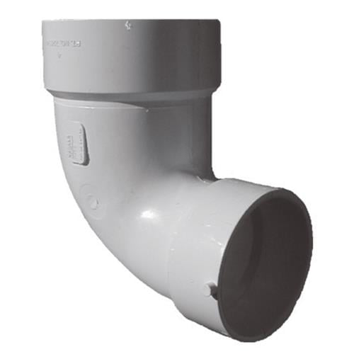 Charlotte Pipe Reducing Closet Bend PVC Elbow (Hub x Hub) 4"X3"DWV HXH ...