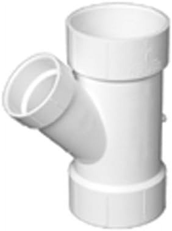 Charlotte Pipe Reducing Wye Pvc Dwv 3 " X 3 " X 2 " 45 Deg. Schedule 40 ...