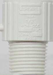 Charlotte Pipe Riser Extension Sch 40 Pvc 1/2 " Mpt X 1/2 " Fpt White - Walmart.com