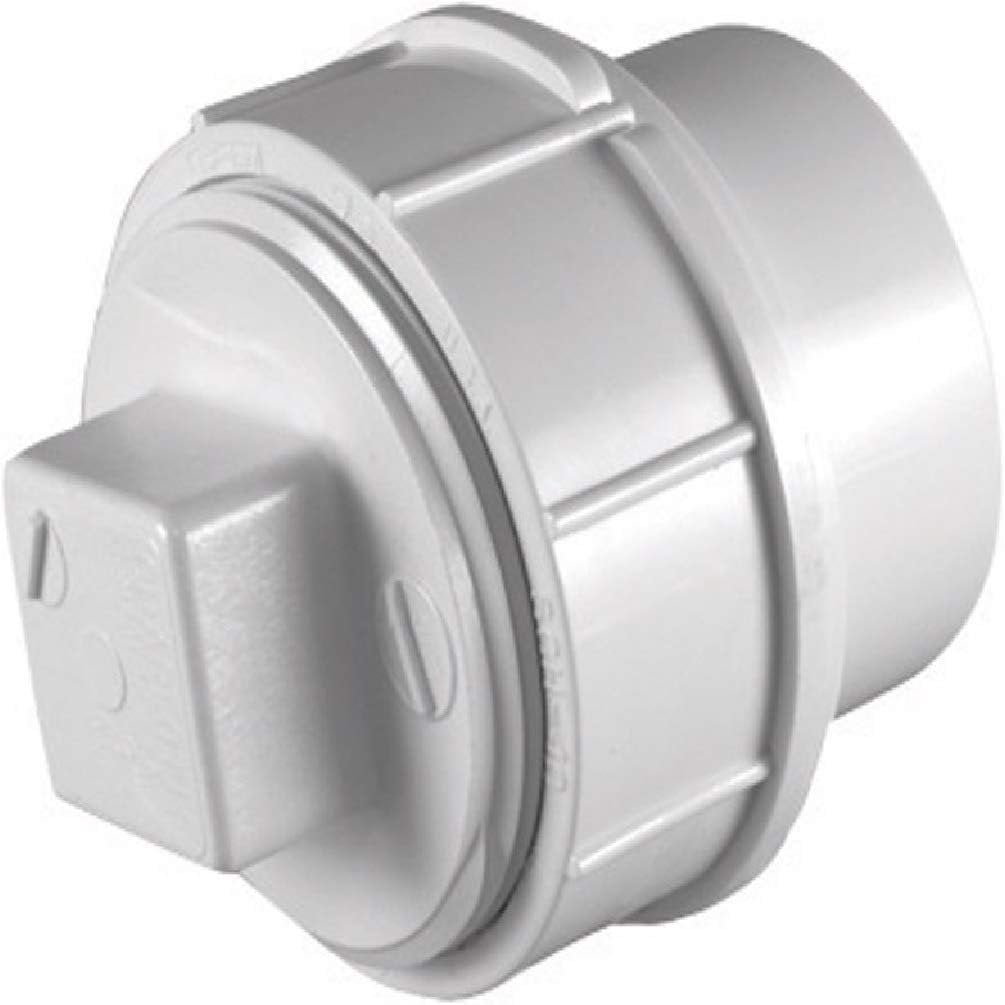 Charlotte Pipe Schedule 30 3 in. Spigot x 3 in. Dia. Hub PVC Clean-Out ...