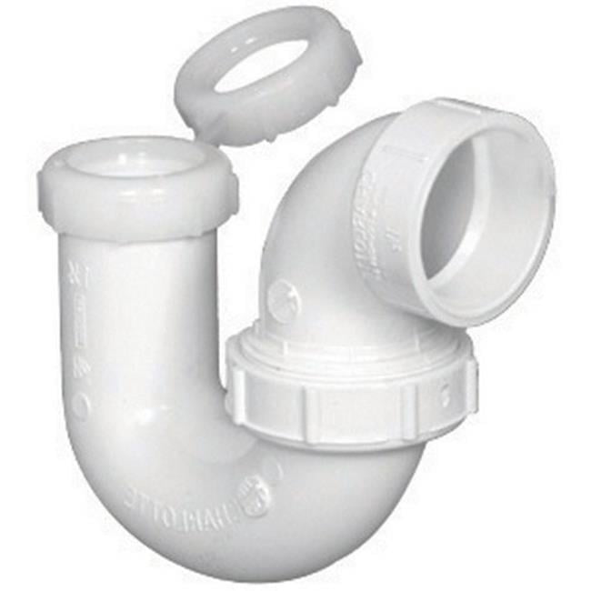 Charlotte Pipe Schedule 40 1-1/2 in. Hub X 1-1/2 in. D Slip PVC P-Trap ...