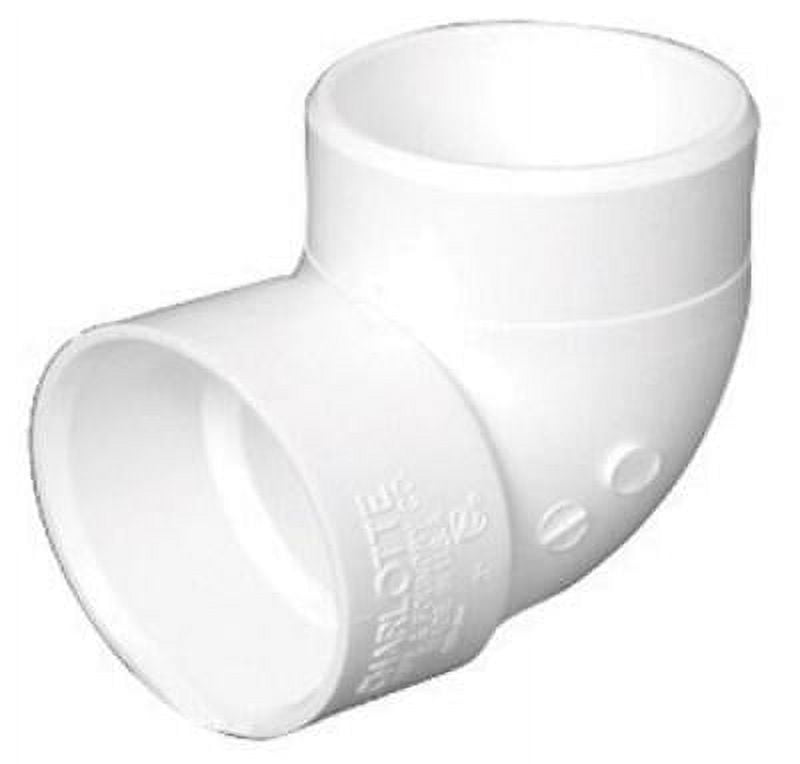Charlotte Pipe Schedule 40 1-1/2 in. Hub X 1-1/2 in. D Spigot PVC Elbow 1 pk - Walmart.com