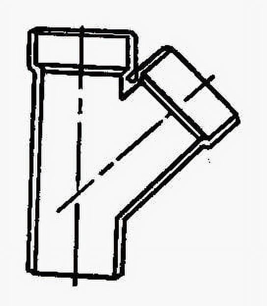 Charlotte Pipe Schedule 40 1-1/2 in. Hub x 1-1/2 in. Dia. Hub ABS Wye - Walmart.com