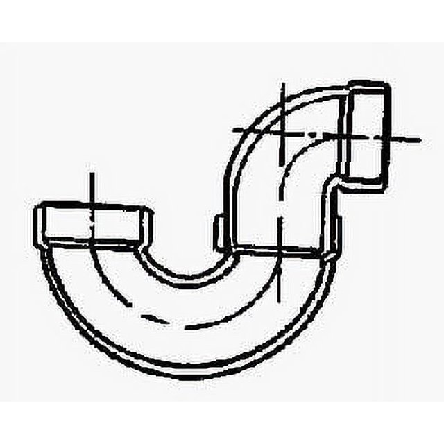 Charlotte Pipe Schedule 40 1-1/2 in. Hub x 1-1/2 in. Dia. Hub PVC P-Trap - Walmart.com