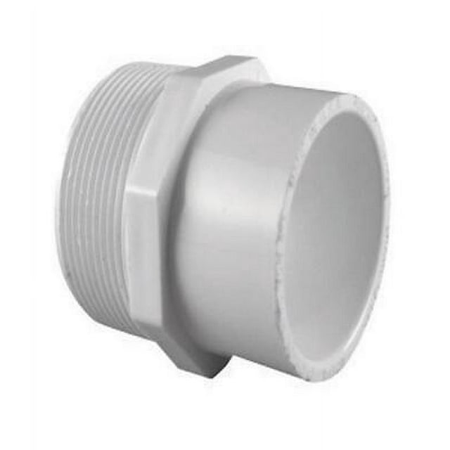Charlotte Pipe Schedule 40 1-1/2 in. MPT X 2 in. D Slip PVC Reducing Adapter 1 pk - Walmart.com