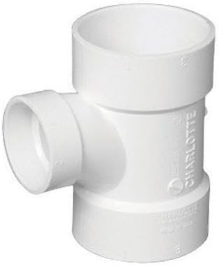 Charlotte Pipe Schedule 40 2 in. Hub x 1-1/2 in. Dia. Hub PVC Sanitary Tee - Walmart.com
