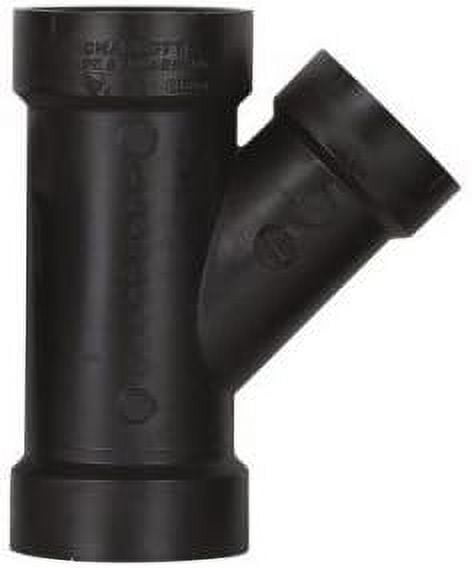 Charlotte+Pipe++Schedule+40++2+in.+Hub+++x+2+in.+Dia.+Hub++ABS++Wye ...