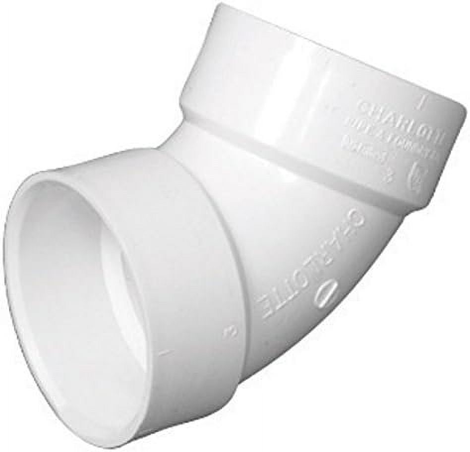 Charlotte+Pipe++Schedule+40++2+in.+Hub+++x+2+in.+Dia.+Hub++PVC++Elbow ...