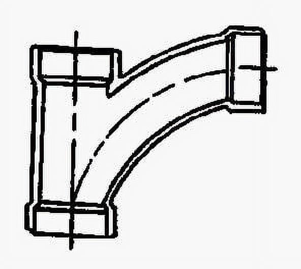 Charlotte Pipe Schedule 40 2 in. Hub x 2 in. Dia. Hub PVC Long Turn Wye ...