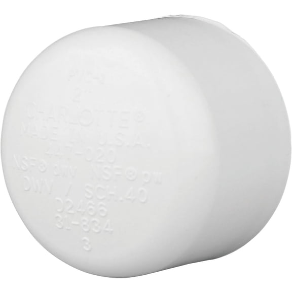 Charlotte Pipe Schedule 40 Threaded PVC Cap - Pack of 8 - Walmart.com
