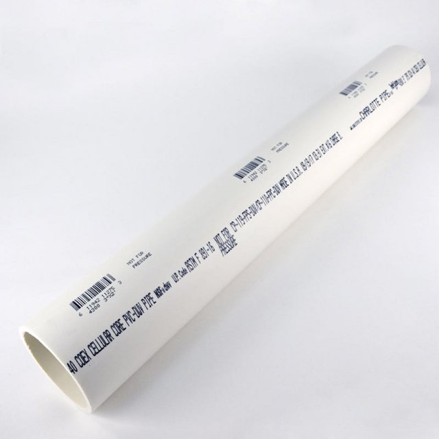 Charlotte Pipe Schedule 40 3 in. 3 in. D PVC 2 in. Foam Core Pipe 1 pk ...