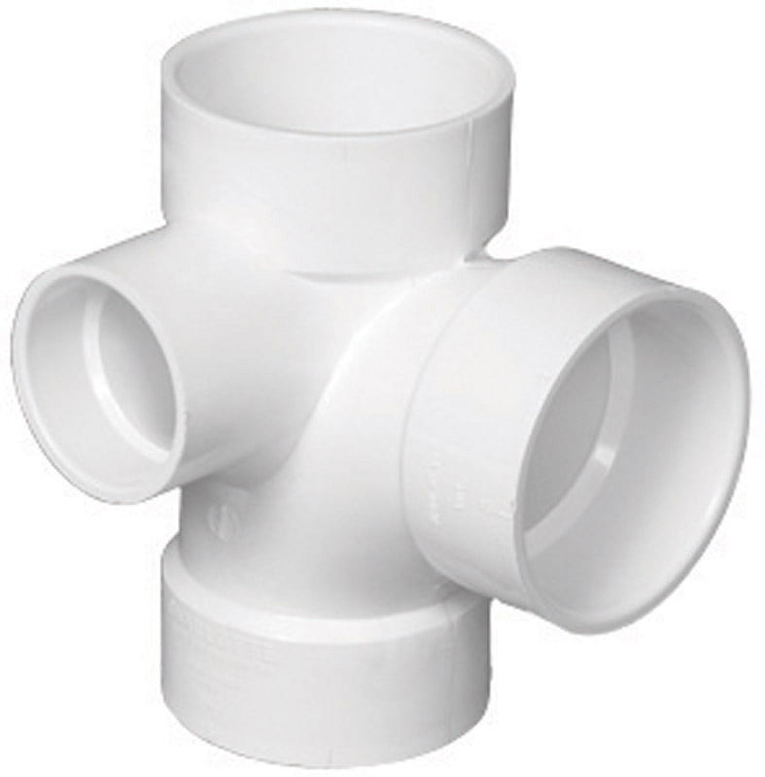 Charlotte Pipe Schedule 40 3 in. Hub x 3 in. Dia. Hub PVC Sanitary Tee ...